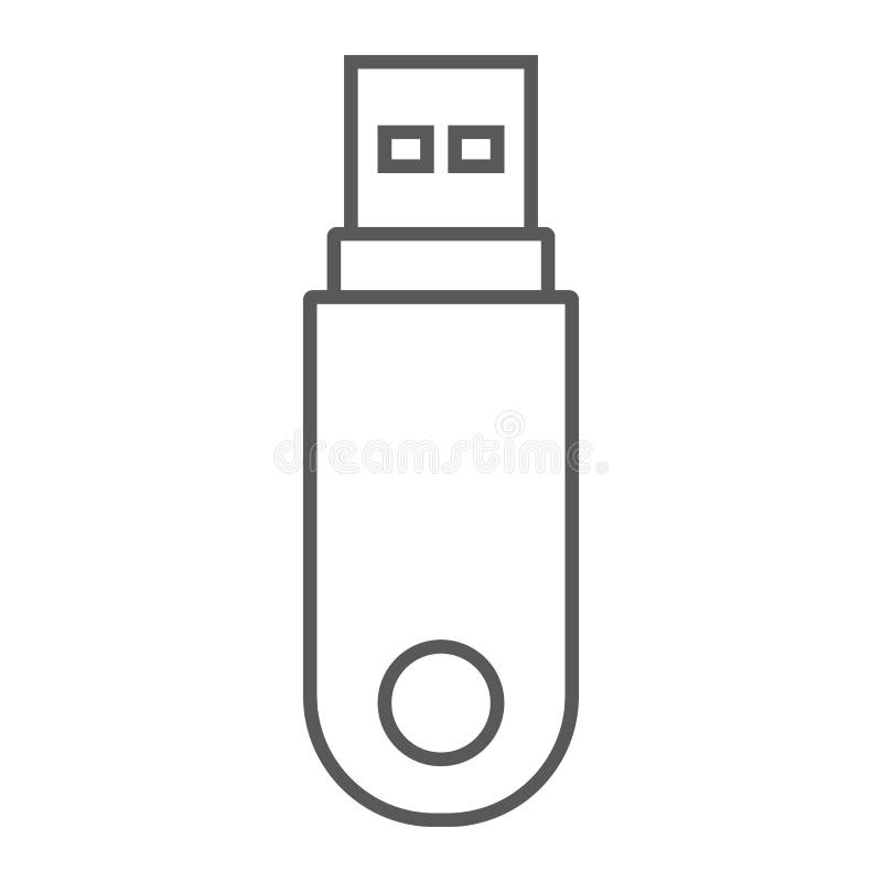 USB Flash Drive Flat Icon, Device and Hardware Stock Vector ...