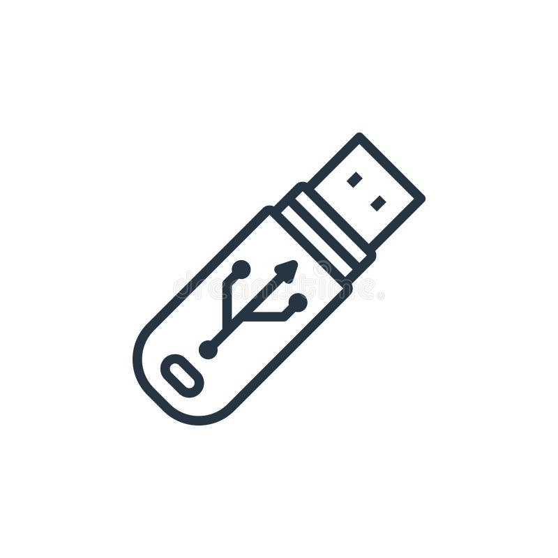 Pendrive Outline Stock Illustrations – 231 Pendrive Outline Stock ...