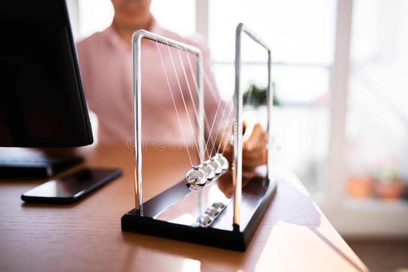 Pendulum Action Movement and Science Stock Photo - Image of reaction ...