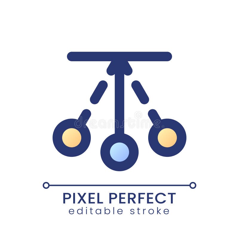 Pendulum Animation Pixel Perfect Gradient Fill Ui Icon Stock Vector ...