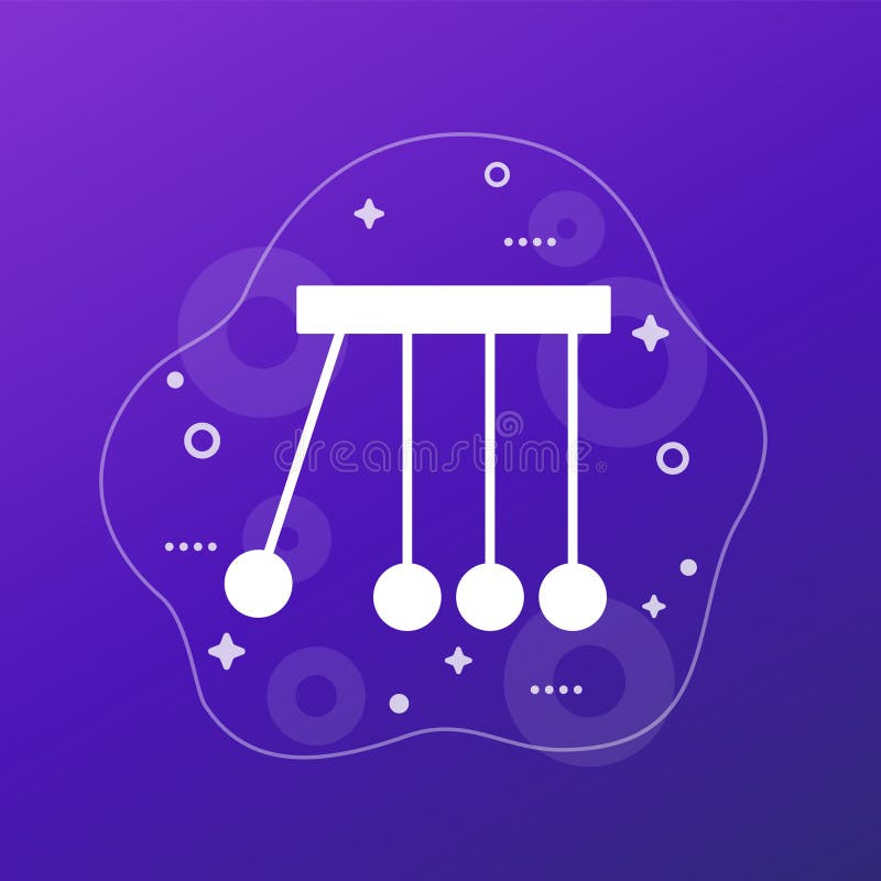 Pendulum with Balls Icon, Vector Stock Illustration - Illustration of ...