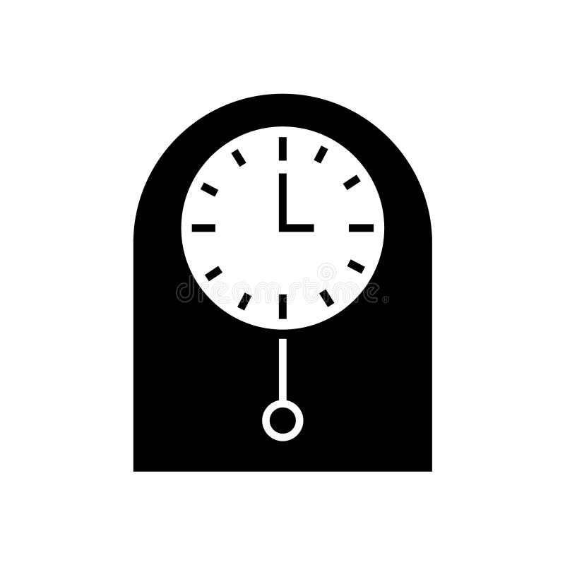 Pendulum Clock Icon. Vector Illustration Decorative Design Stock Vector ...