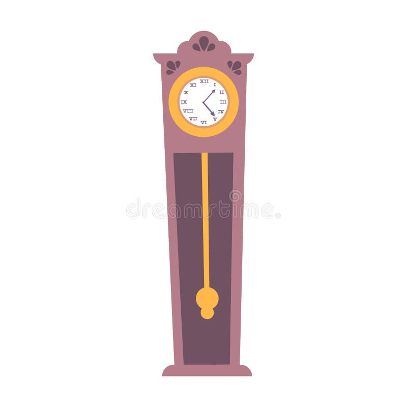 Pendulum Clock Coloring Book For Adults Vector Stock Vector ...