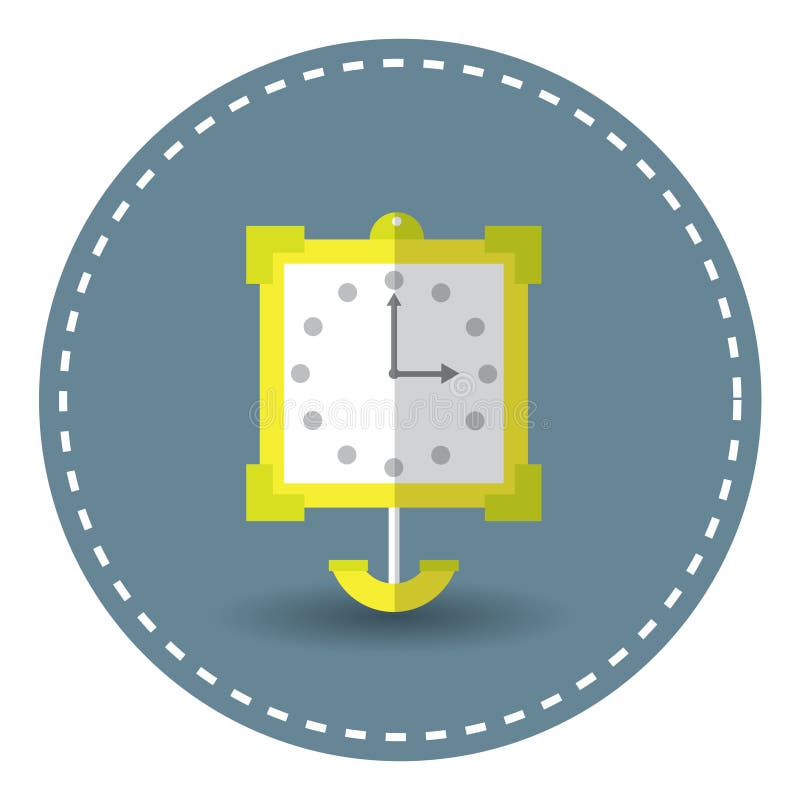 Pendulum Clock. Vector Illustration Decorative Design Stock Vector ...