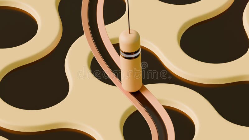 Pendulum Follows Path 3d Rendering Stock Footage - Video of dynamic ...