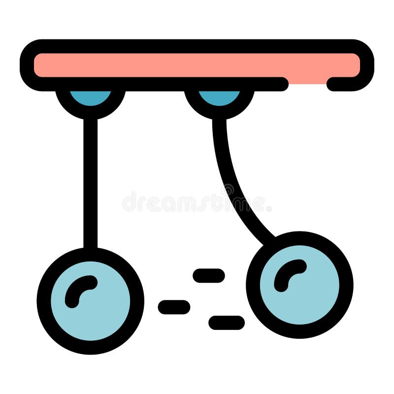 Pendulum Gravity Experiment Icon Color Outline Vector Stock Vector ...