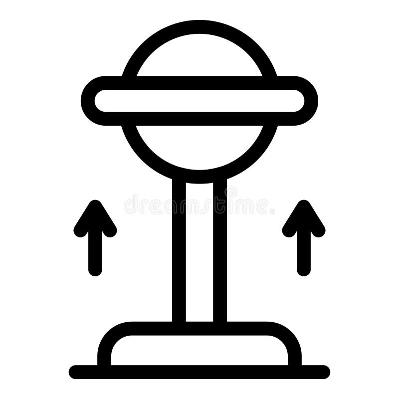 Pendulum Gravity Experiment Icon, Outline Style Stock Vector ...