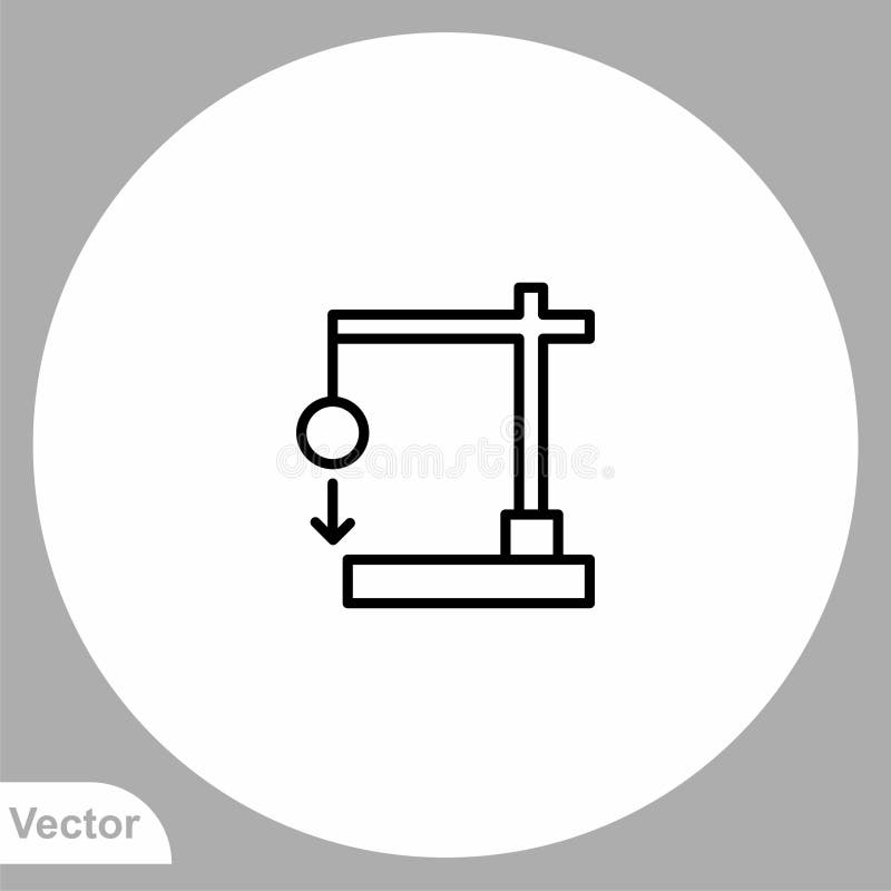 Pendulum Vector Icon Sign Symbol Stock Vector - Illustration of icon ...