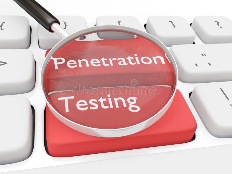 Penetration Testing Concept Stock Illustration - Illustration of ...