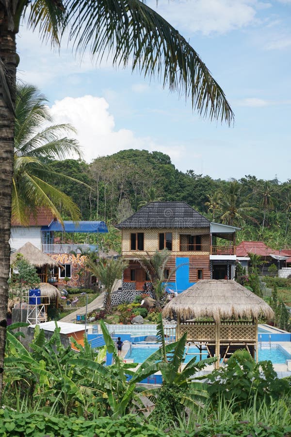 Penginapan, Lodging on the Edge of the Rice Fields Editorial Stock ...