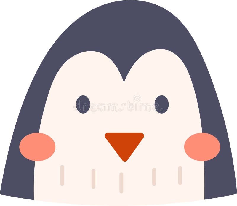 Penguin Animal Head stock vector. Illustration of cute - 290251641