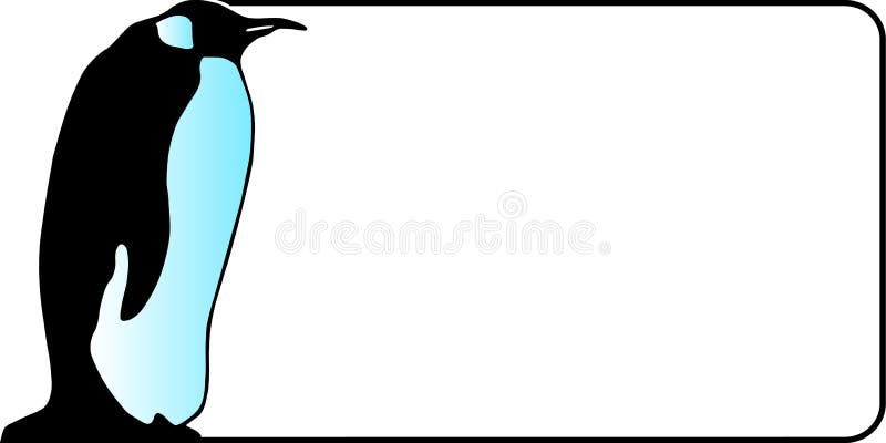 Penguin border stock vector. Illustration of antarctica - 4736270