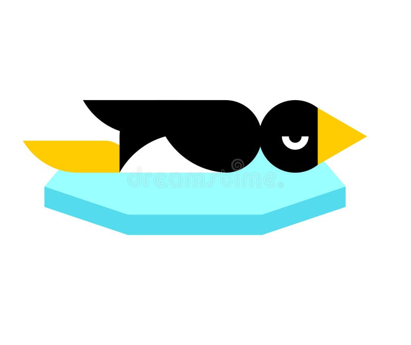 Penguin Cartoon Character. North Pole Bird Stock Vector - Illustration ...