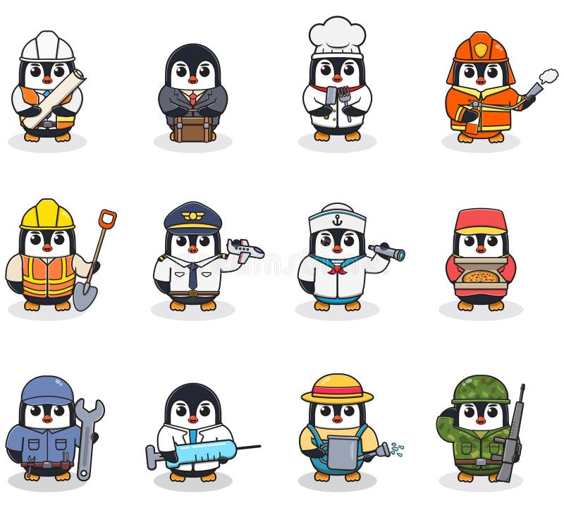Penguin Professions Stock Illustrations – 37 Penguin Professions Stock ...