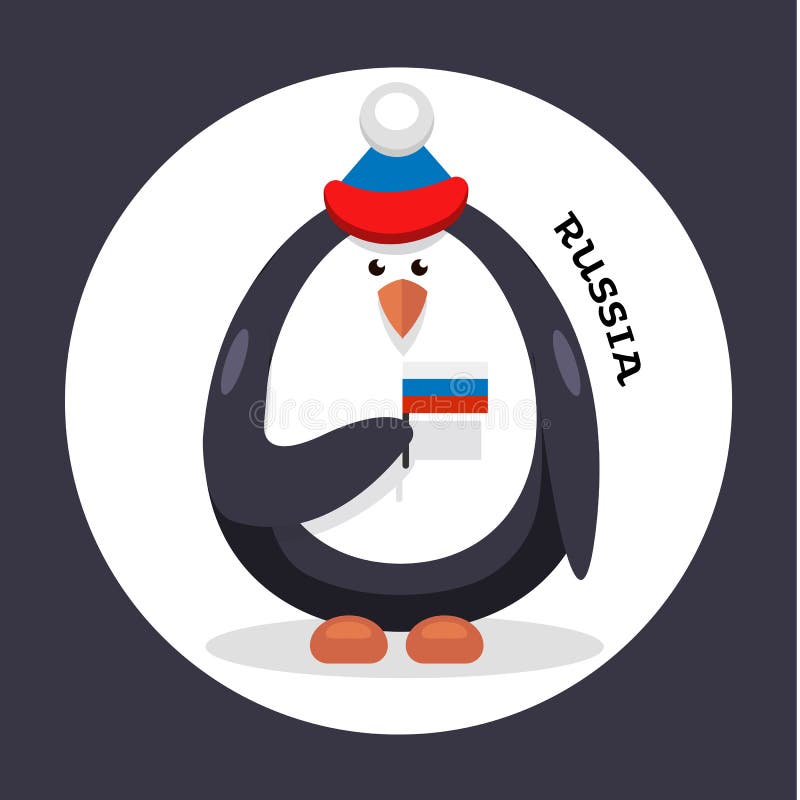 Penguin Cheerleader Patriot of the Country Stock Vector - Illustration ...