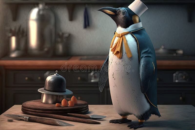 Penguin Chef Hat Stock Illustrations – 51 Penguin Chef Hat Stock ...