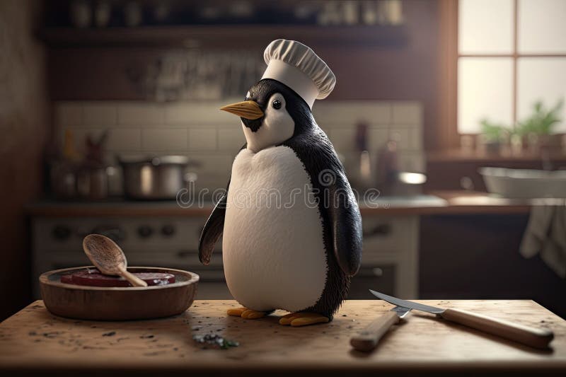 Penguin Chef Hat Stock Illustrations – 51 Penguin Chef Hat Stock ...