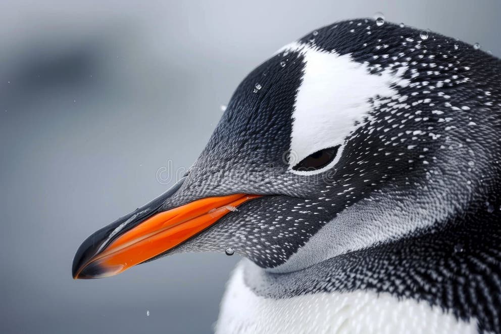 Penguin Close Up at North Pole. Stock Photo - Image of instinct, colony ...
