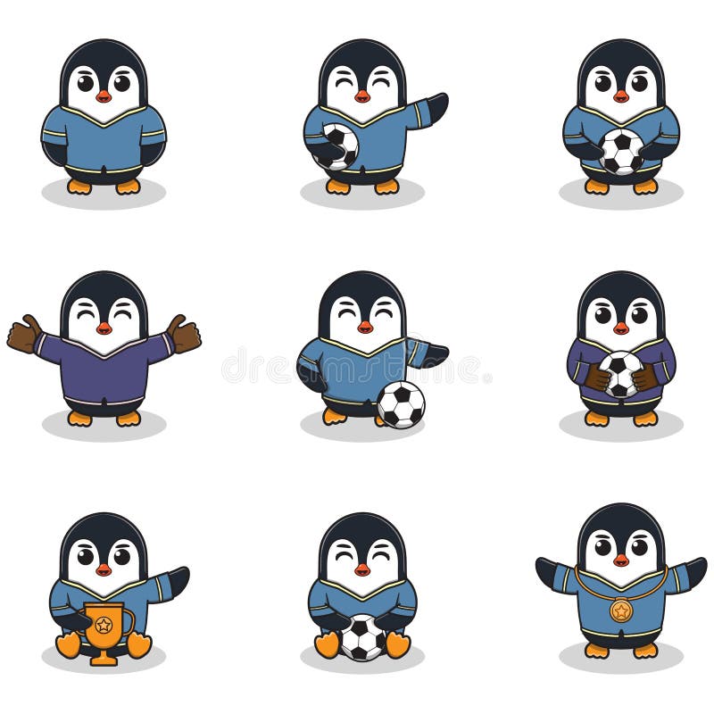 Vector Penguin Soccer Ball Stock Illustrations – 64 Vector Penguin ...