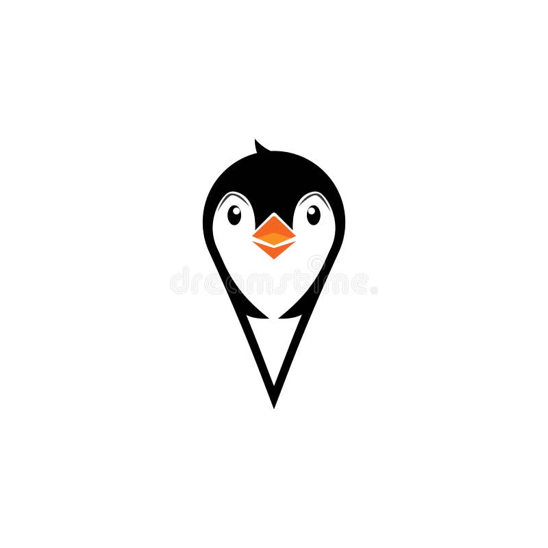 Penguin Icon Logo Vector Design Stock Vector - Illustration of ...