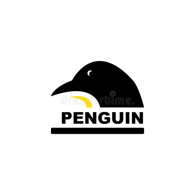 Penguin Icon Logo Vector Design Stock Vector - Illustration of element ...