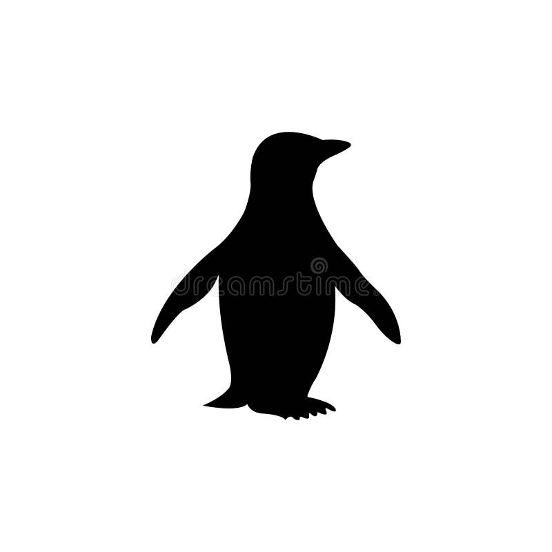 Penguin icon logo vector stock illustration. Illustration of bird ...