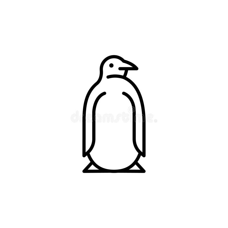 Penguin Icon. Antarctic Fauna Symbol Stock Vector - Illustration of ...