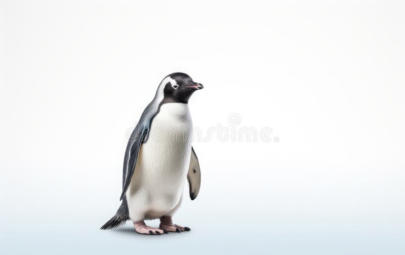 Penguin Magic Unveiled on White Background Stock Illustration ...