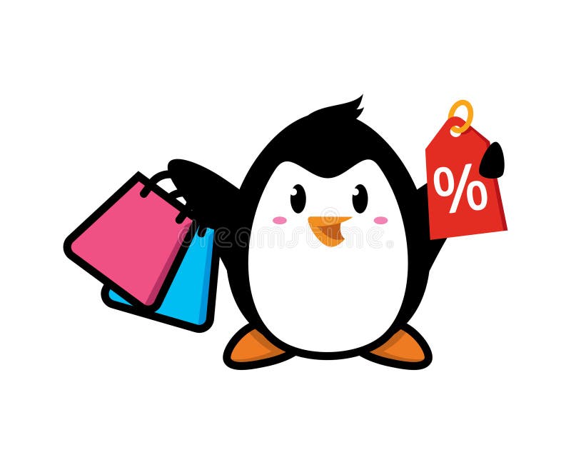 Penguin Mascot Character Design Stock Vector - Illustration of friendly ...