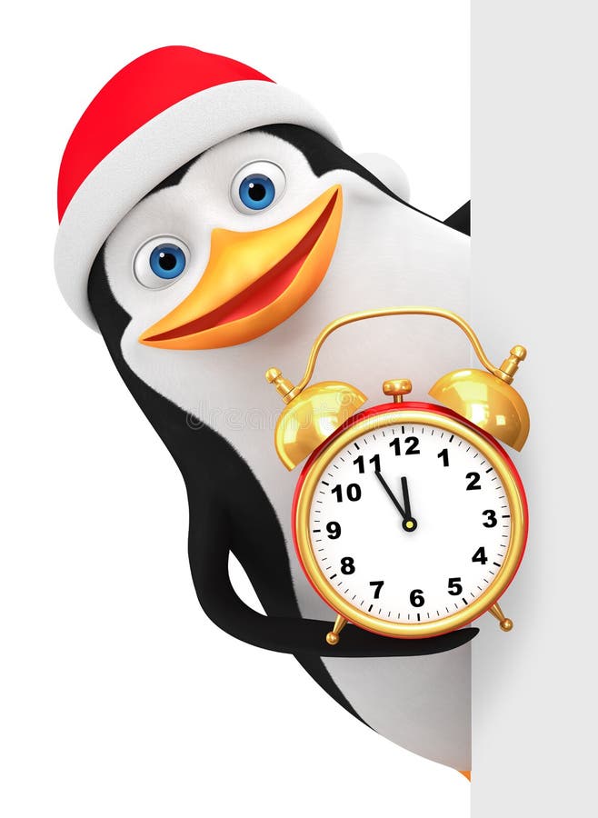 Penguin Clock Stock Illustrations – 146 Penguin Clock Stock ...
