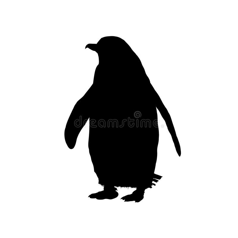Penguin Silhouette - Simple Vector Illustration Stock Vector ...