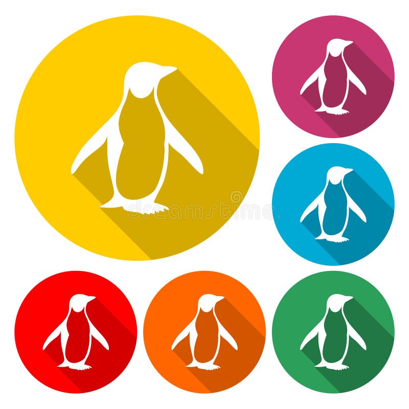 Penguin Sticker - Vector Illustration Stock Vector - Illustration of ...