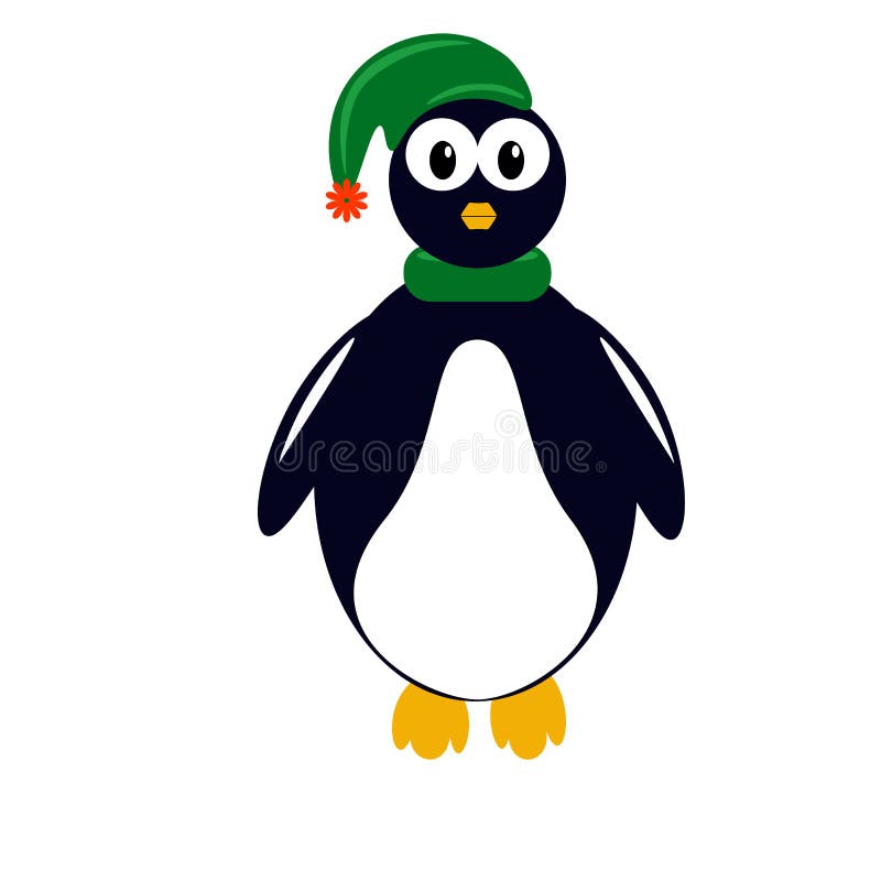 Serious Penguin stock vector. Illustration of frost, grunge - 30035084