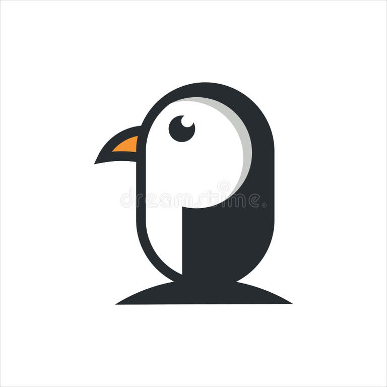 Abstract Animal Design Icon Logo Penguin Sign Stock Illustrations ...
