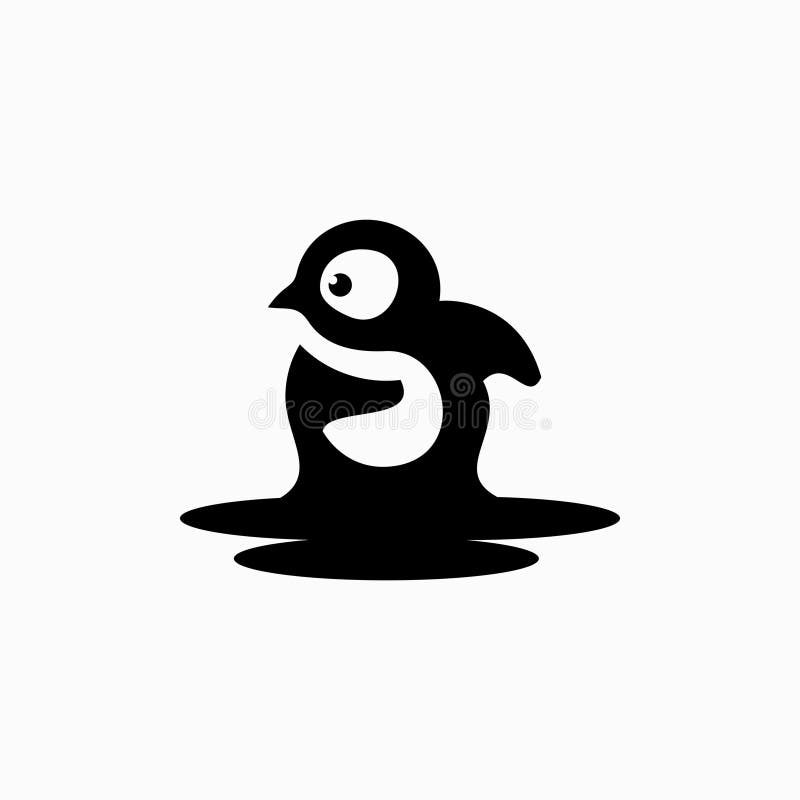 Unique Penguin Logo, Icon, Symbol Design Template Stock Illustration ...
