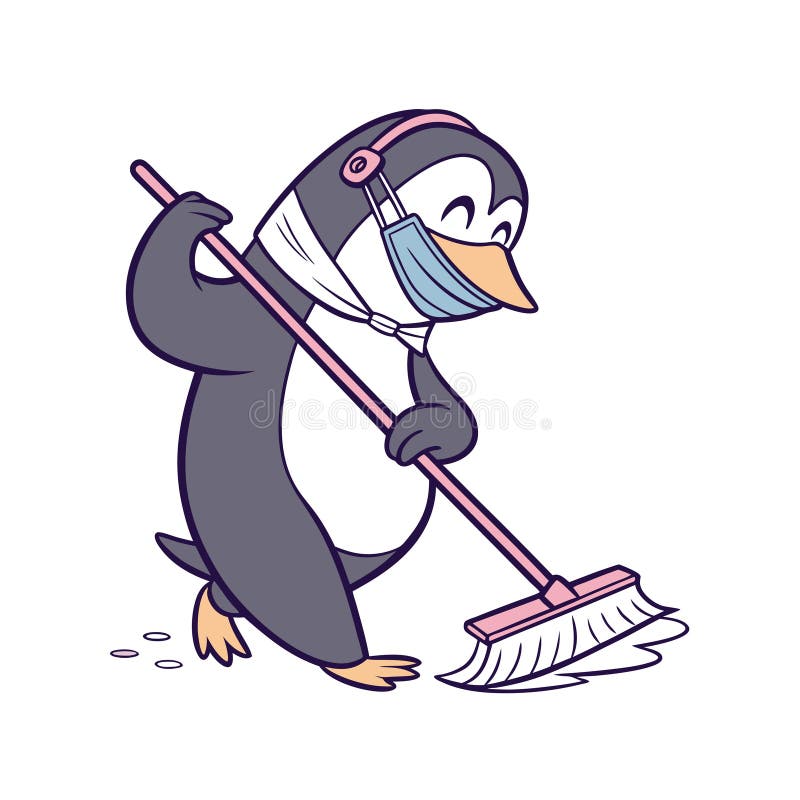 Penguin Video Editing Illustration for Creative Projects Stock Photo - Illustration of visual ...