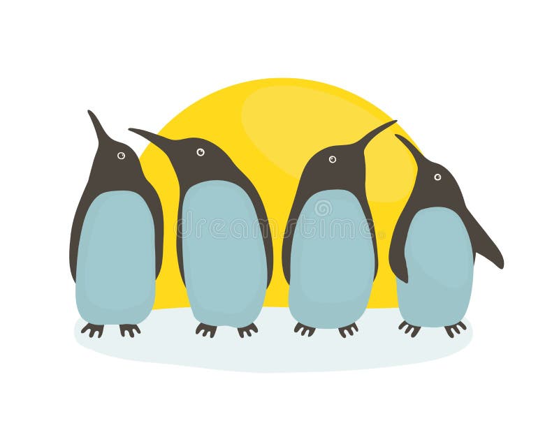 Antarctica Animals stock vector. Illustration of bird - 20340661