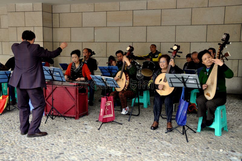 Chinese Conductor Plays the Traditional Tune Solo Editorial Stock Photo ...
