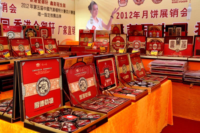 Pengzhou China Display Mooncakes Stock Photos - Free & Royalty-Free ...