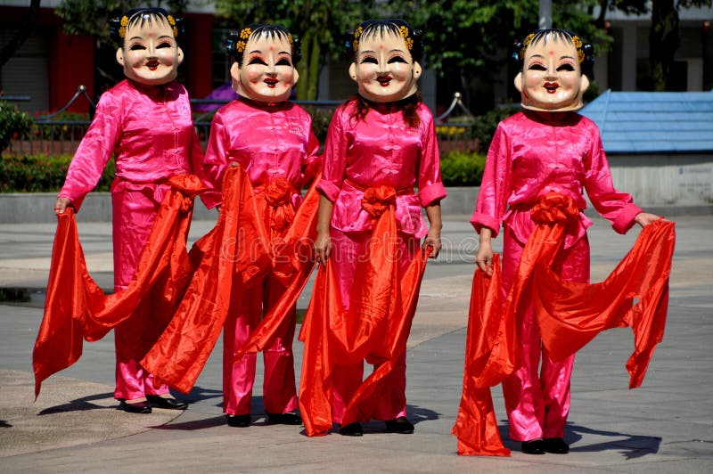 Four Women in Traditional Tatar Dresses Editorial Image - Image of ...