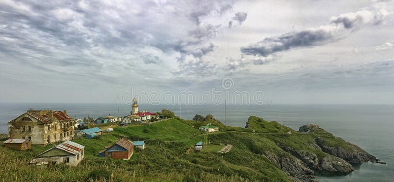 Peninsula and the Lighthouse Gamow Stock Photo - Image of gamow, ocean ...