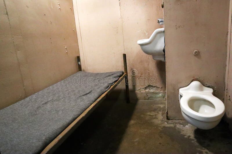Penitentiary Prison Jail, View Inside a Cell Stock Photo - Image of ...