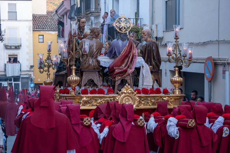 Penitents in the Beginning of the Easter Procession. Editorial Image ...