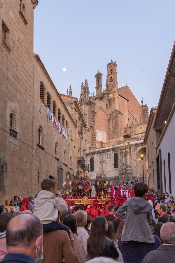 Penitents in the Beginning of the Easter Procession. Representation of ...