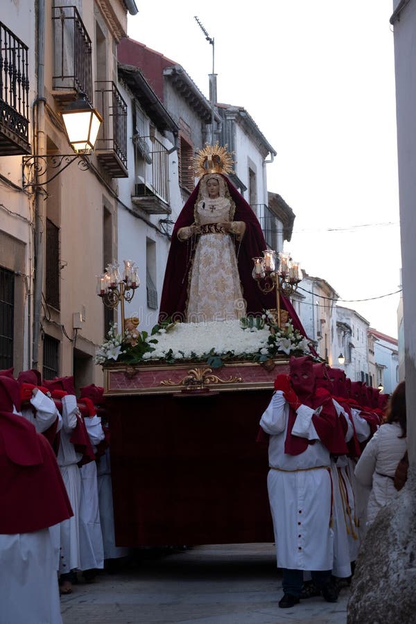 Penitents in the Beginning of the Easter Procession. Editorial Photo ...