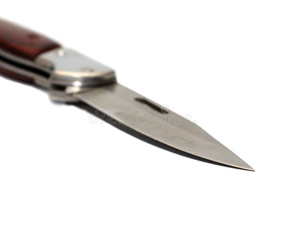 Penknife. Shallow Depth of Field Stock Photo - Image of white, cutting ...