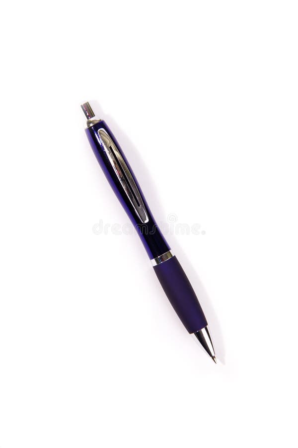 Penna blu fotografia stock. Immagine di ballpoint, backgrounds - 17570002