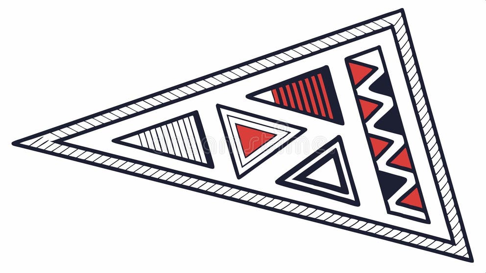 Pennant Banner Design, Geometric Flag, Decorative Pennant and Banner ...