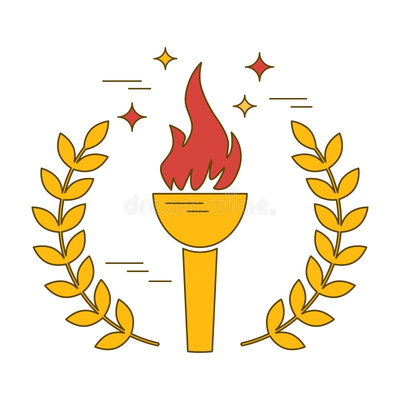 Victory Torch Wreath Stock Illustrations – 174 Victory Torch Wreath ...