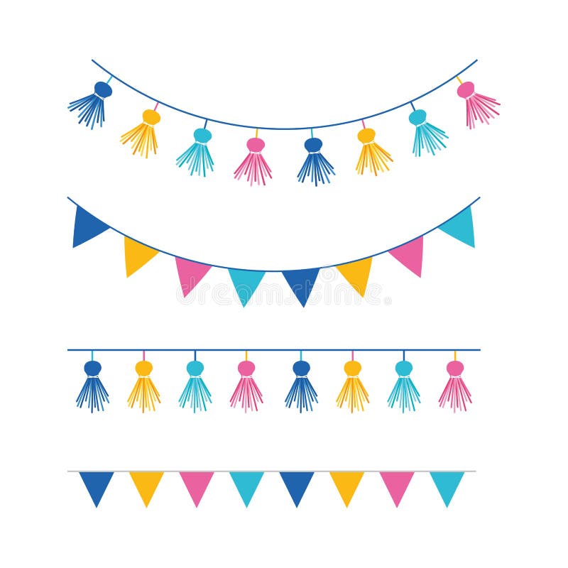 Pennants Set . Vector Design Stock Vector - Illustration of design ...